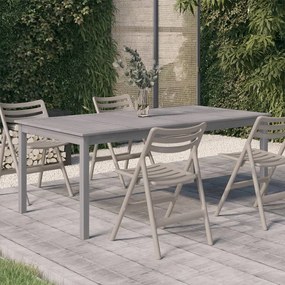 Zahradní stůl šedý 200 x 100 x 75 cm masivní akáciové dřevo,  318745