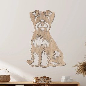 dřevo života Dřevěný obraz Dandie Dinmont Terrier Zvolte rozměr (cm): 54x80, Zvolte barvu dekoru: Dub Sonoma