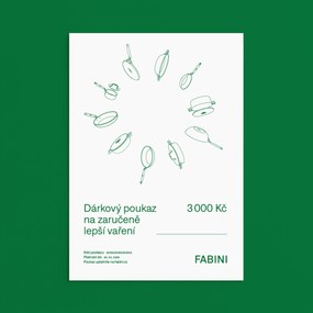 Fabini Dárkový poukaz elektronický 3 000 Kč
