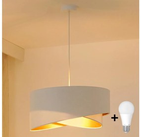 Brilagi - LED Lustr na lanku LYRA 1xE27/15W/230V bílá/zlatá