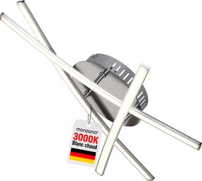 Monzana LED stropní svítidlo Trekant – 3 žárovky, 45×45 cm