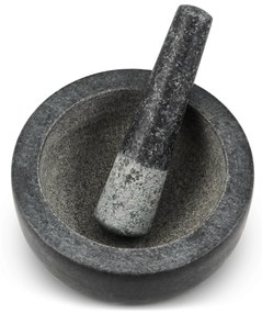 Cole&Mason Hmoždíř granitový s tloučkem 12,5 cm tmavě šedý