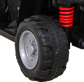 Ramiz Čtyřkolka Honda 250X TRX na baterie černá + klakson + LED + ekokůže