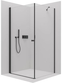 Cerano - sprchovÃ½ kout antelo l/p - ÄernÃ¡ matnÃ¡, transparentnÃ­ sklo - 90x100 cm - kÅÃ­dlovÃ½
