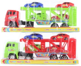 Kamion přepravník s auty (4 autíčka a přepravník)
