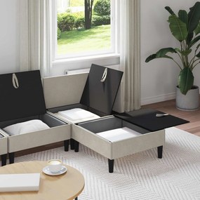 Sada nábytku do obývacího pokoje 4 ks Ovesná Textil 3413785
