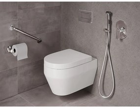 Mereo Mereo, Podomítková baterie s bidetovou sprchou, Eve, Mbox, hranatý kryt, chrom, CBV60105BS