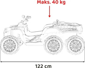 Elektrická čtyřkolka Quad Sport TX 4×4 bílá