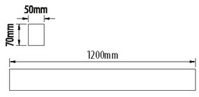 LED Zářivkové svítidlo LINIK LED/40W/230V 4000K bílá