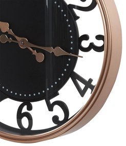 Nástěnné hodiny ø 44 cm černé ALLOZA Beliani