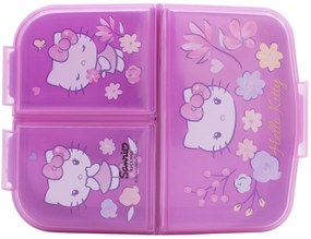 Multibox na svačinu Hello Kitty se 3 přihrádkami