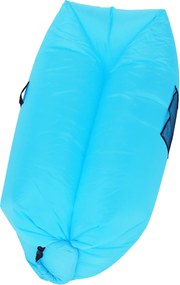 Nafukovací sedací vak/lazy bag, modrá, LEBAG