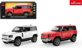 Model auta Land Rover Defender 90 1:24 RASTAR červené
