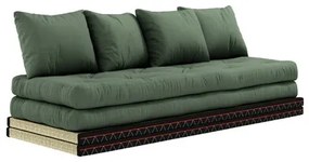 sofa CHICO by Karup - 80*200 cm + futon olive green 756