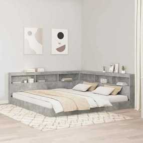 Úložné čelo postele Betonově šedá Kompozitní dřevo 3335472