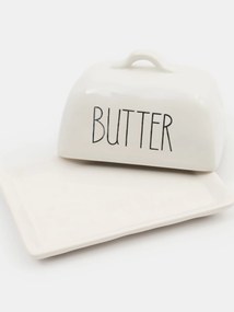 Sinsay - Keramická máslenka s nápisem Butter - bílá