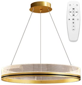 Toolight Závěsné svítidlo s APP1190-CP Gold 60cm