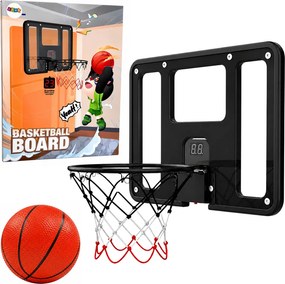 LEAN Toys Závěsný basketbalový koš s tabulí, počítadlem bodů, světly a zvuky