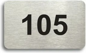 ACCEPT Číslo na dveře - typ 04 (50x30mm) - bílá tabulka - barevný tisk