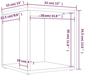 Konferenční stolek, dřevo, dub sonoma, NoBi FREMONT
