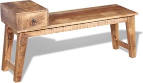 vidaXL Lavice se zásuvkou masivní mangovníkové dřevo 120 x 36 x 60 cm [243461]
