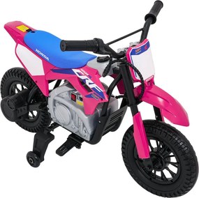 Elektrická motorka HONDA CFR450R růžová