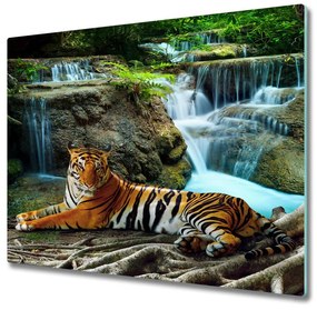 Skleněná krájecí deska Tiger vodopád