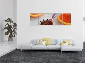 Obraz skořice na lžíci (170x50 cm)