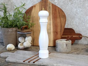 Krémový dřevěný mlýnek na sůl / pepř Grinder - Ø 5*26 cm
