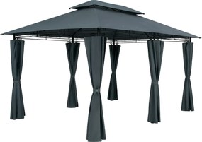 Zahradní altán Jaden 3x4 m antracitový