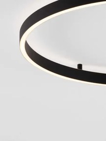 LED stmívatelné černé designové stropní svítidlo Hedra 60W