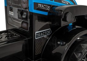 Ramiz Traktor buldozer G320 pro nejmenší děti modrý + pohyblivá lžíce + melodie + klakson + LED světla