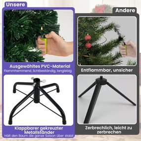 Costway 93 cm Předsvícený umělý vánoční stromeček