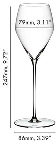 Riedel Veloce Champagne sklenice 327 ml 2 ks