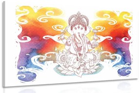 Obraz hinduistický Ganéša - 120x80 cm