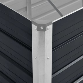 vidaXL Vyvýšený záhon 240 x 80 x 77 cm pozinkovaná ocel [45726] Barva: antracitová