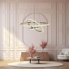 Toolight Moderní designové LED osvětlení G036-CP zlatá