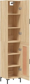 Skříň highboard dub sonoma 34,5 x 34 x 180 cm kompozitní dřevo 3199108
