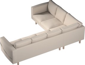 Potah na pohovku IKEA Norsborg rohová 5-místná barva šedá látka pletený vzor