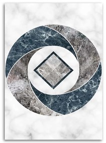 Gario Obraz na plátně Abstraktní geometrie - mramor Rozměry: 40 x 60 cm