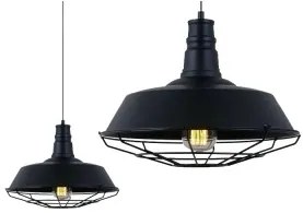 Lampa závěsná Diamant Loft Slim E27 černá