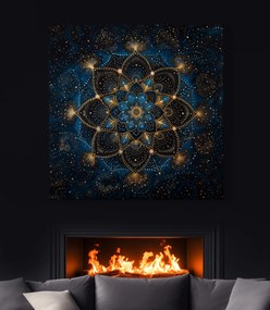 Obraz na plátně - Mandala Vesmírný dotek FeelHappy.cz Velikost obrazu: 80 x 80 cm