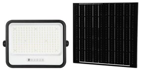 LED Stm. solární reflektor LED/400W/3,2V IP65 20000 mAh černá + dálkové ovládání