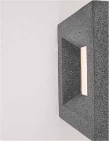 NV 9762161 Venkovní nástěnné svítidlo CASTRO šedý pískovec a akryl E27 1x12W bez žárovky 100-240V IP65 - NOVA LUCE