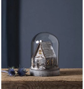 Hnědá světelná dekorace s vánočním motivem ø 12,5 cm Kupol – Star Trading