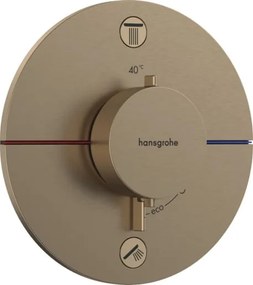 Hansgrohe ShowerSelect Comfort S sprchová a vanová baterie bez podomítkového tělesa kartáčovaný bronz 15554140