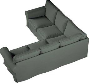 Potah na pohovku IKEA  Ektorp rohová barva zelená látka pletený vzor