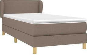 Box spring postel s matrací taupe 90x190 cm textil 3126609