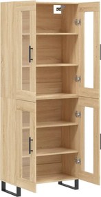 Skříň highboard dub sonoma 69,5 x 34 x 180 cm kompozitní dřevo 3198300