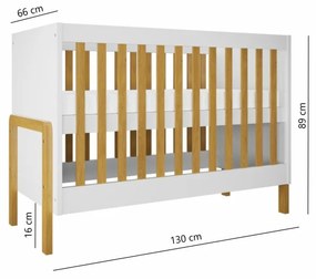 Kocot Kids Postýlka Victor 120 x 60 cm - bílá